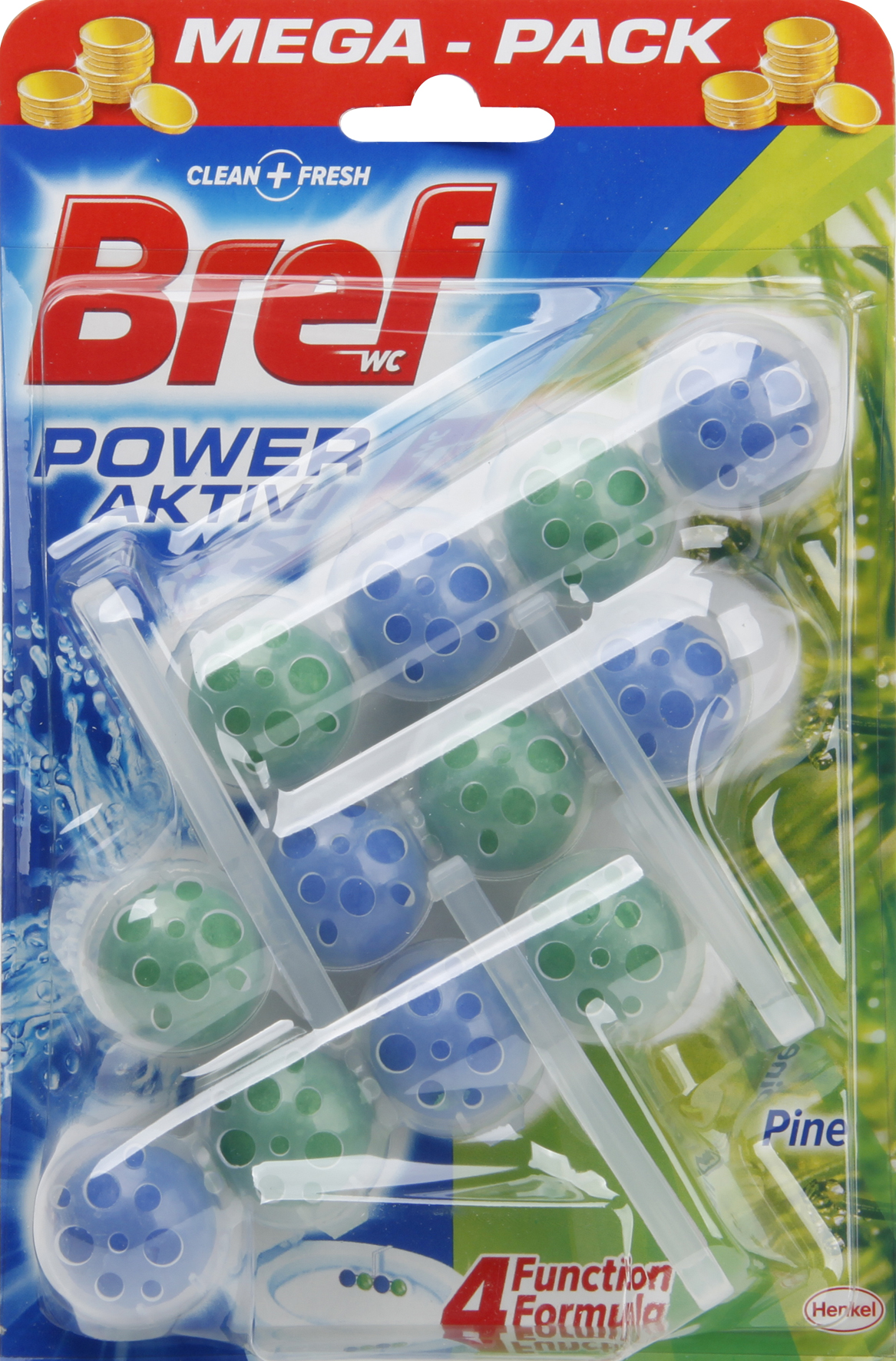 WC BREF Power Aktiv 3 x 50 g Pine 69 Kč